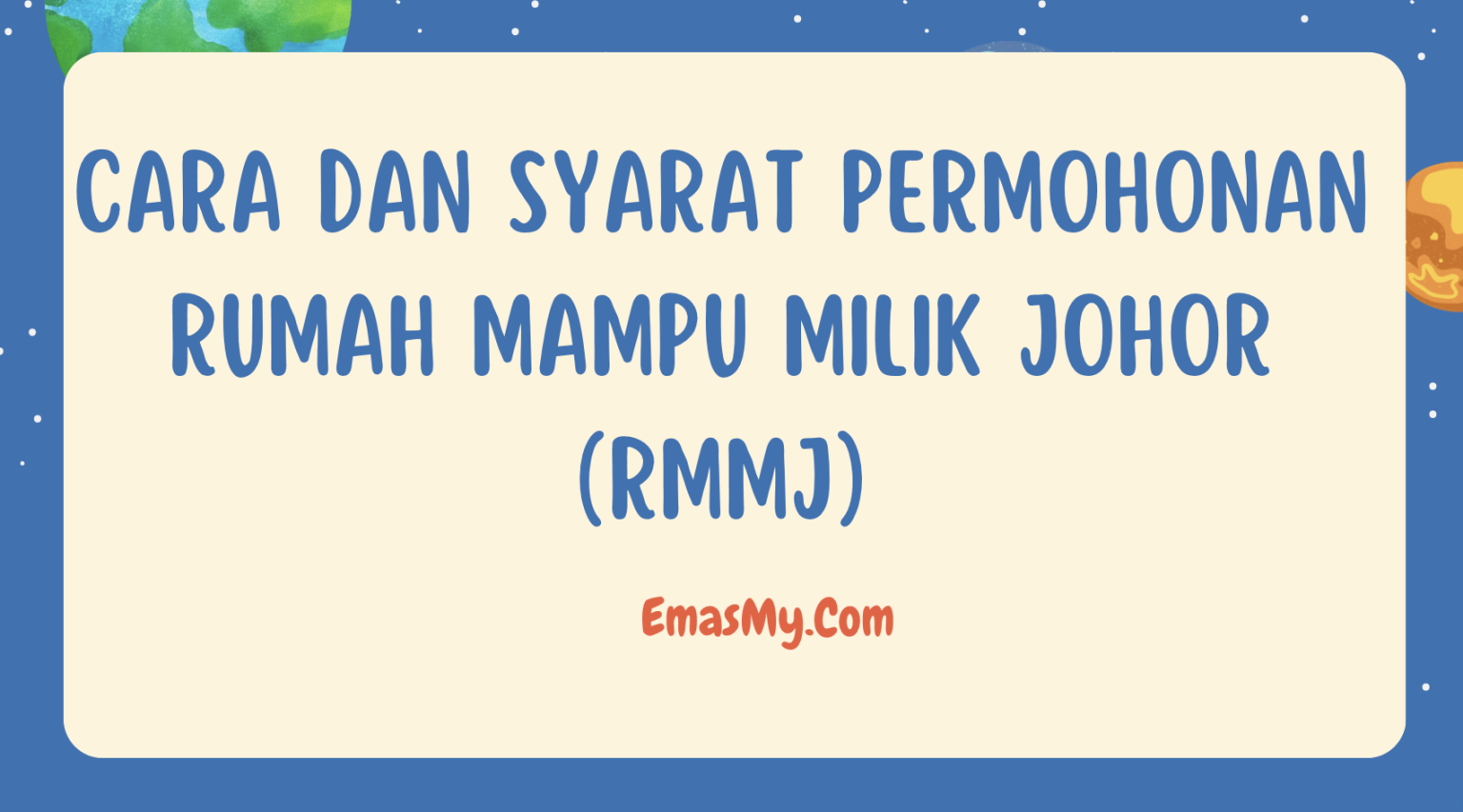 Cara dan Syarat Permohonan Rumah Mampu Milik Johor (RMMJ) - EmasMy.Com